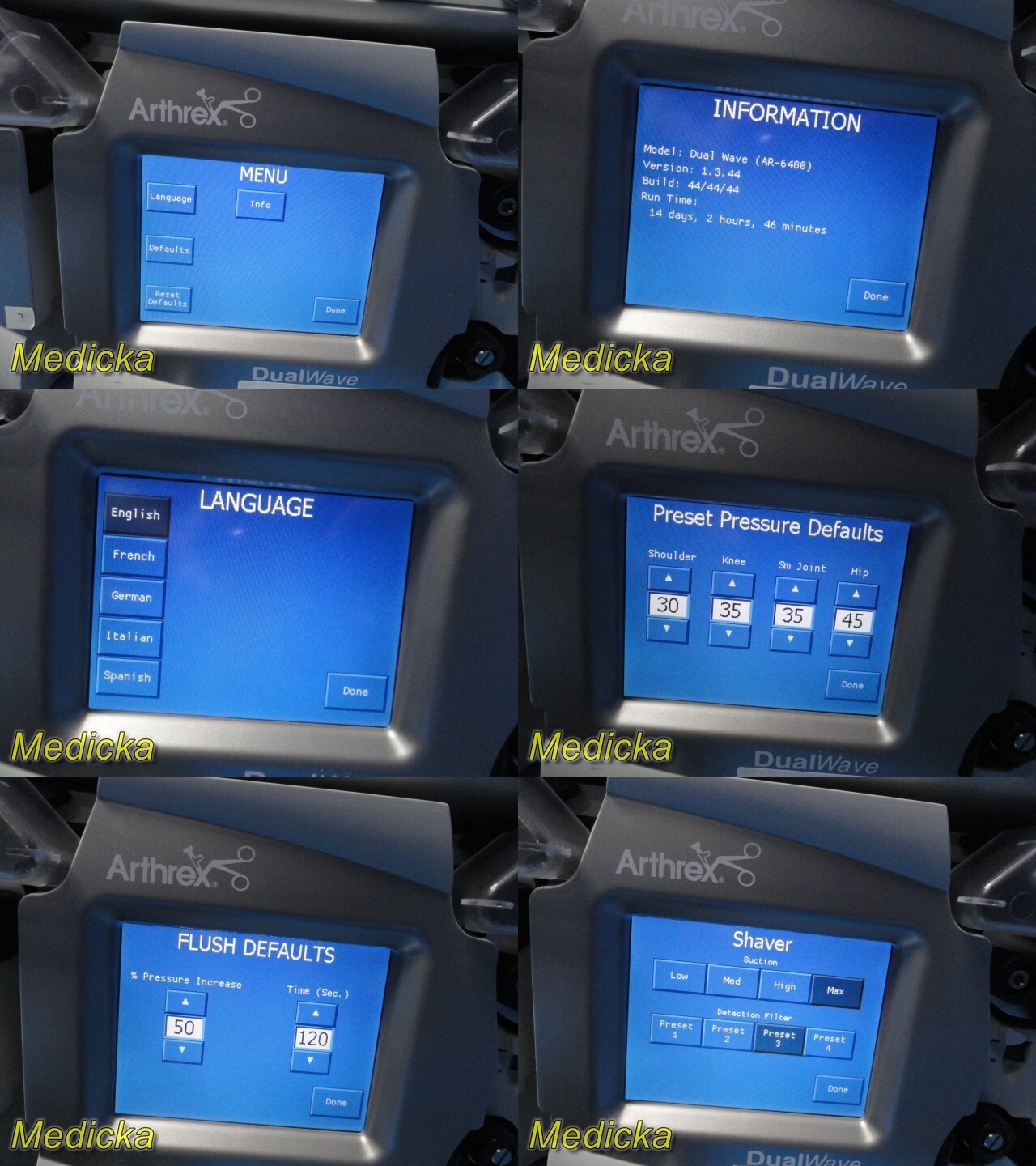 2010 Arthrex APS II Shaver Console W/ AR-6480 Dual Pump & Remote ...