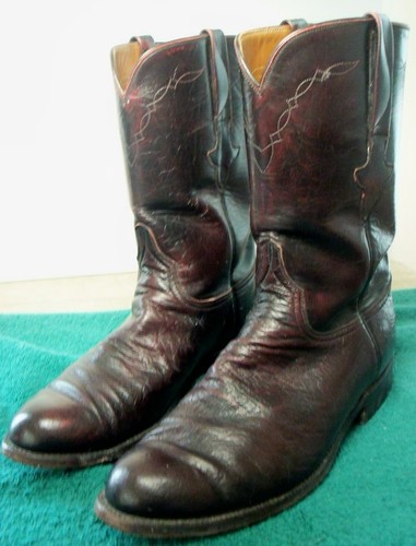 VINTAGE~LUCCHESE~HANDMADE~ROPER~COWBOY~WESTERN~BOOTS~SIZE~8.5 2E ...