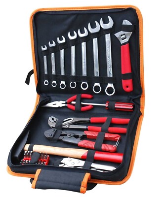 47pc Home DIY Tool Set: Shifter, Spanners, Hammer, Bolt Cutter, Locking ...