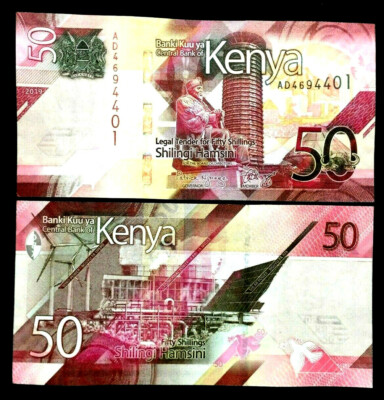 Kenya 50 Shillings 2019 Banknote World Paper Money UNC Currency Bill ...