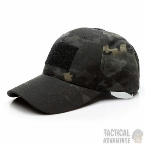 Black Camouflage Operators Baseball Cap Hat Airsoft Army Military Camo ...