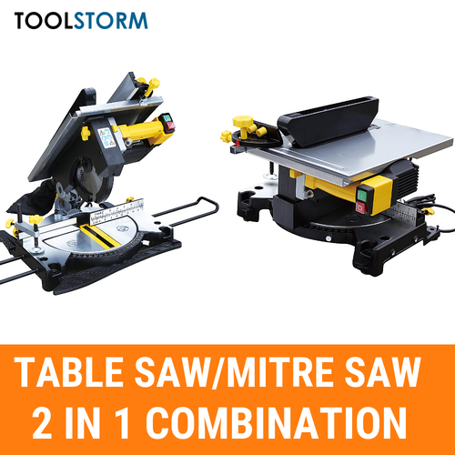 PRO Mitre Saw Table Saw Combo Electric Bench Drop Saw Extension 210mm 2 ...