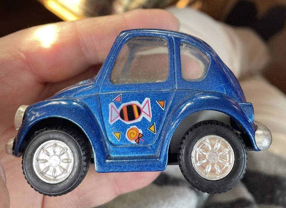 Vintage Kintoy Pull & Go Volkswagen Beetle VW Bug Wrapped Candy Awesome ...