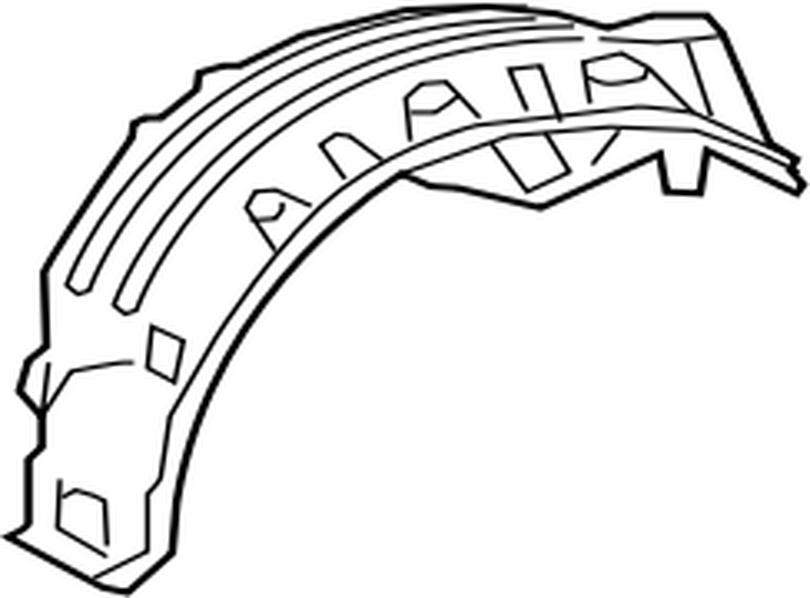 65638-47040 Toyota Liner, rear wheel house, lh 6563847040, New Genuine ...