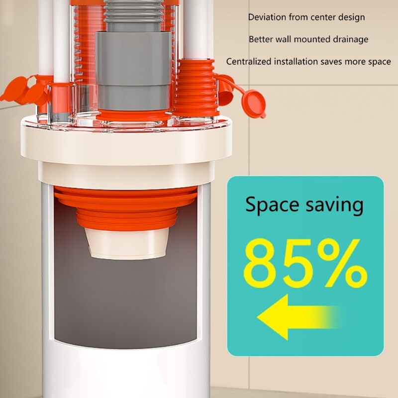 Drain Pipe Filter Bathroom Drain Pipe Plug Six way Drain Pipe Plug for ...