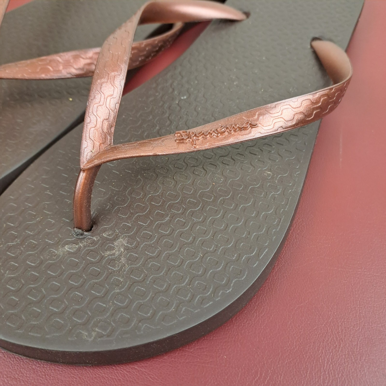 Ipanema Grendene Thong Slippers Womens Size 10 Rose Gold Classica Fem ...