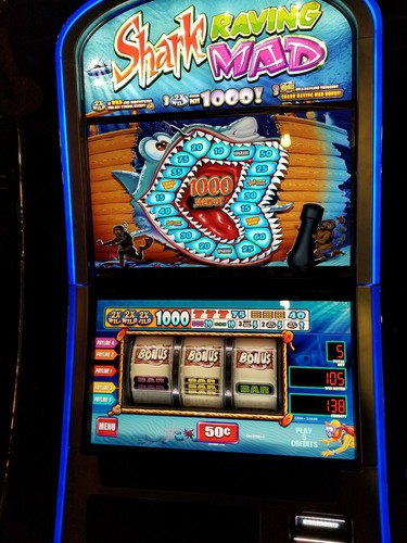 wms bb3 blade, 3 reel, Shark Raving Mad slot machine. | eBay