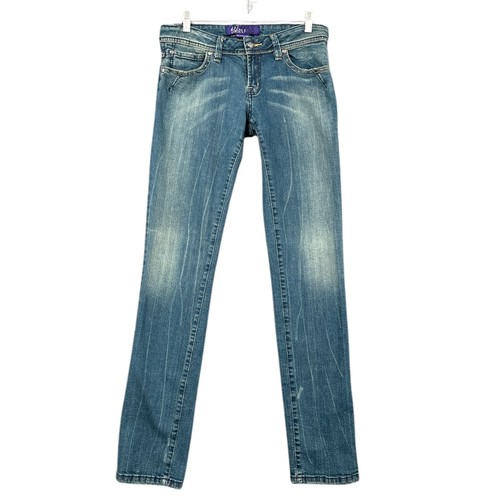 Miley Cyrus Max Azria Blue Faded Wash 5-Pocket Denim Jeans Womens Size ...
