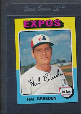1975 Topps #341 Hal Breeden Expos NM *5973 | eBay