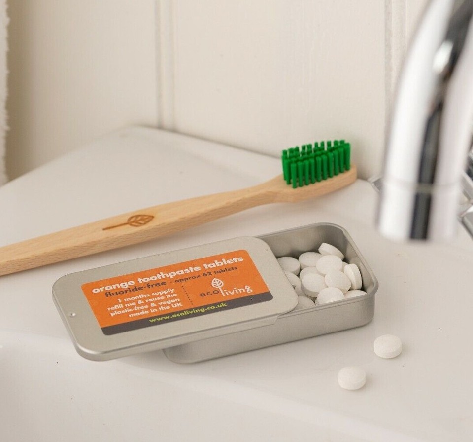 EcoLiving Toothpaste Tablets - 100 % Plastic-Free & Liquid-Free ...