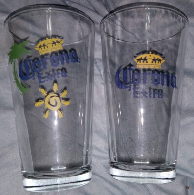 Corona Extra Set Of 2 Drinking Glass (Taking Offers) | eBay