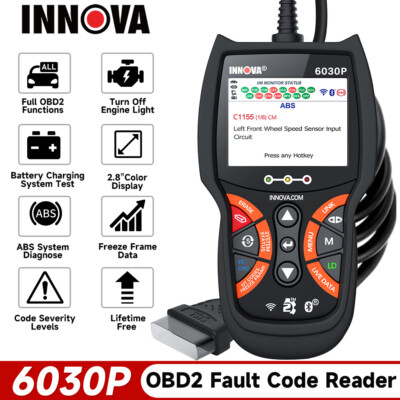 INNOVA 6030P Car OBD2 Scanner ABS Engine Smog Check Battery Test Code ...