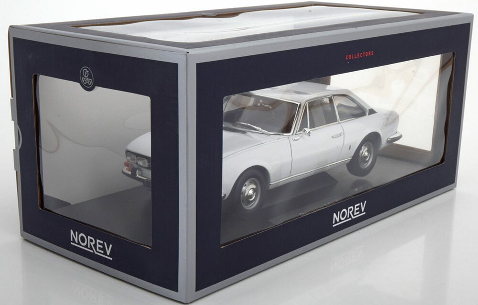 Peugeot 504 Coupe 1969 Arosa White Norev 184825 1/18 Weiss Bianca Metal ...