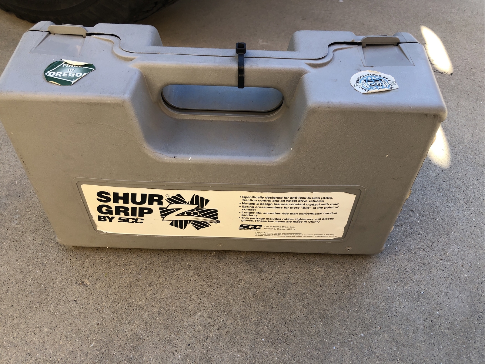 Shur Grip by SCC Cable Tire Snow Chains SZ319 Patented Z Design | eBay