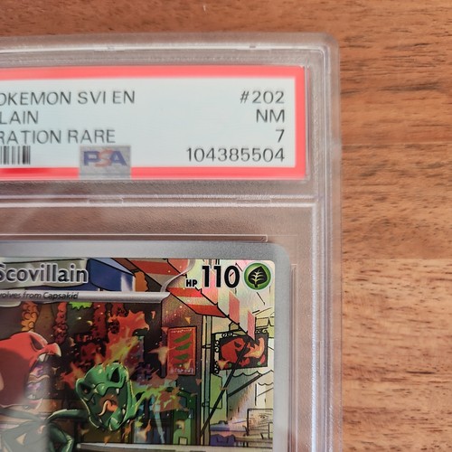 2023 POKEMON SVI EN-SCARLET & VIOLET ILLUSTRATION RARE #202 SCOVILLAIN ...