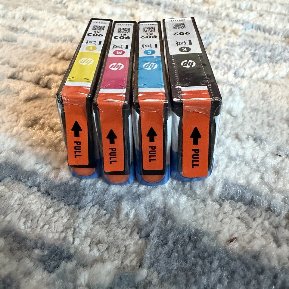 Genuine HP 902 Black and 902 XL Color Cyan Magenta Yellow Printer Ink ...
