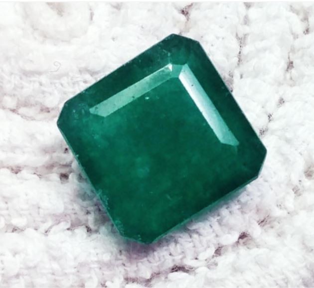 Natural Emerald Square Shape 10.60 Ct Certified Loose Gemstone With ...