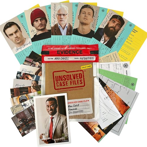 Murder Mystery Game Unsolved Case Files Detective Crime Cold Case Party ...