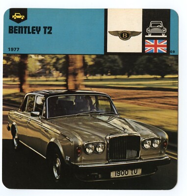 Bentley T2 - GT / Production Car Edito Service SA Auto Rally Card | eBay