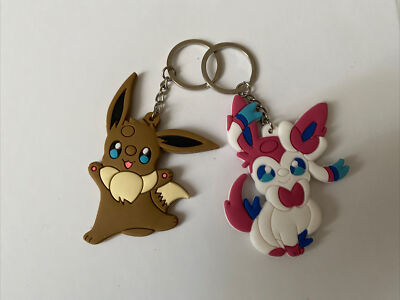 Pokémon Sylveon Eevee Eeveelution PVC Keyring Keychain Handbag Charm ...