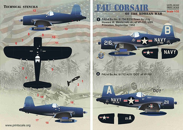 Super Scale International Model Decal 72-674 F4U-4 CORSAIR VMF 214 VF ...