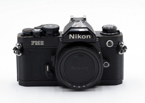 NIKON FM2N 35mm FILM CAMERA BODY WITH TITANIUM HONEYCOMB CURTAINS BLACK ...