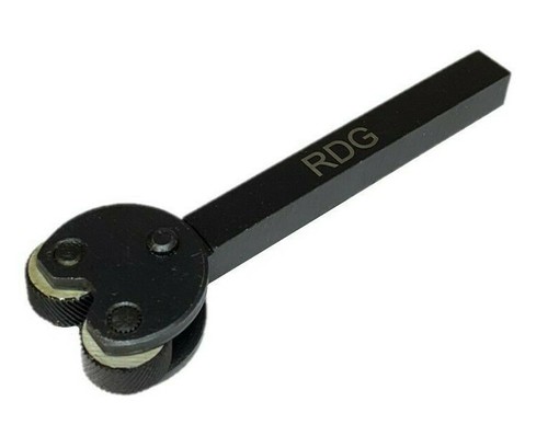2 WHEEL KNURLING TOOL WITH PIVOTING HEAD DIAMOND MEDIUM WHEELS 1/2 ...