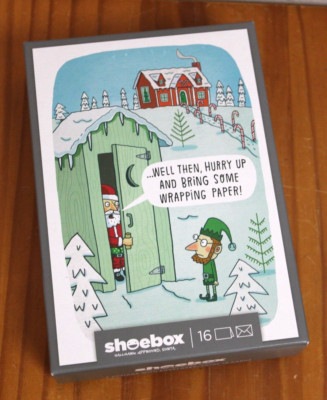 NEW Hallmark Shoebox Boxed Christmas Cards ~ 4 Designs ~ Set of 3 (16 ...