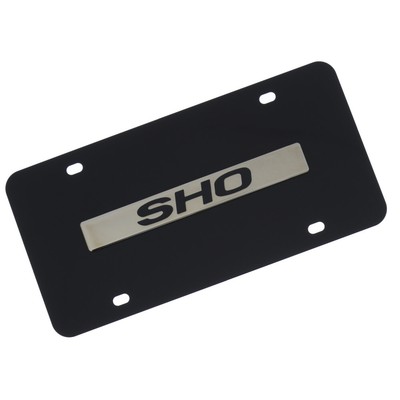 Ford SHO Badge License Plate (Chrome On Black) | eBay