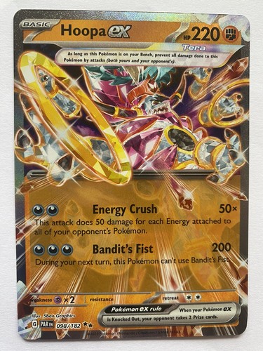 Pokémon TCG Hoopa ex Paradox Rift 098/182 Holo Double Rare | eBay UK