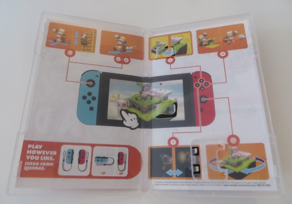 Replacement Case (NO GAME) Captain Toad Treasure Tracker Nintendo ...