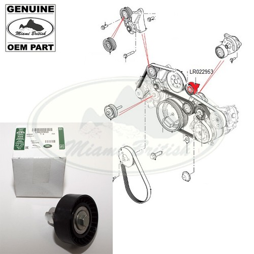 LAND ROVER IDLER PULLEY 65mm 4.4L V8 RANGE RR SPORT LR022953 OEM | eBay