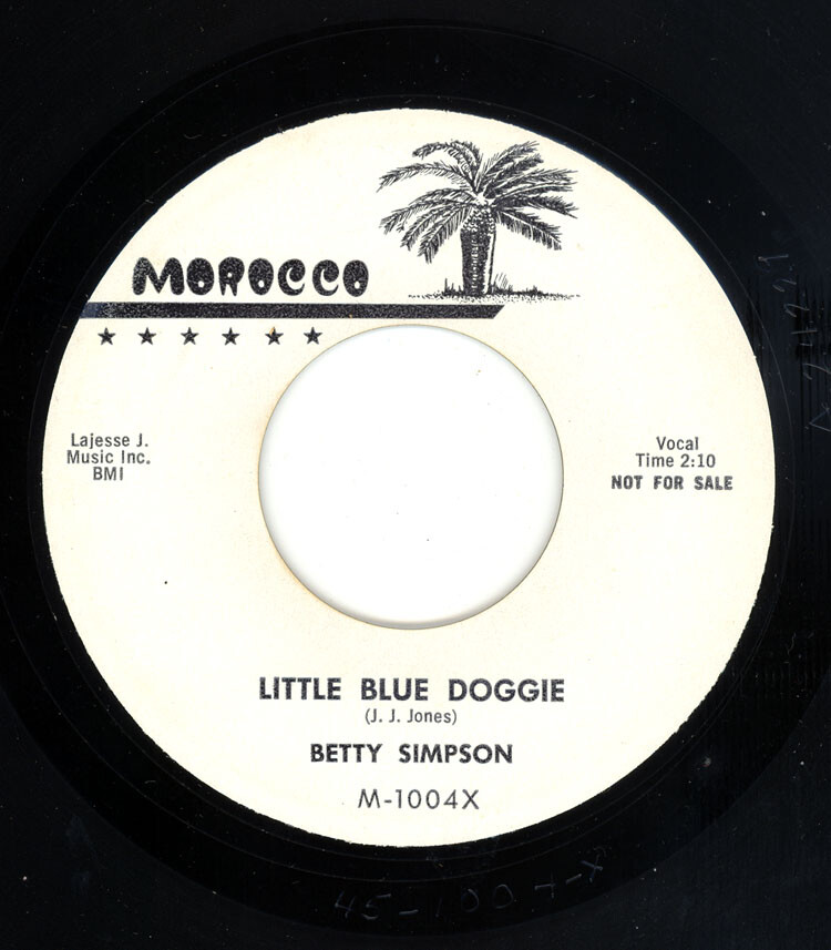 ♫BETTY SIMPSON Faithful To You/Little Blue Doggie Morocco 1004 TEEN ...