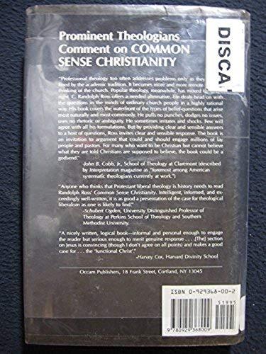 Common Sense Christianity [Hardcover] [Mar 01, 1989] Ross, C. Randolph ...
