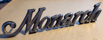 1975 Ford Mercury "MONARCH" Vintage Emblem Chrome Metal | eBay