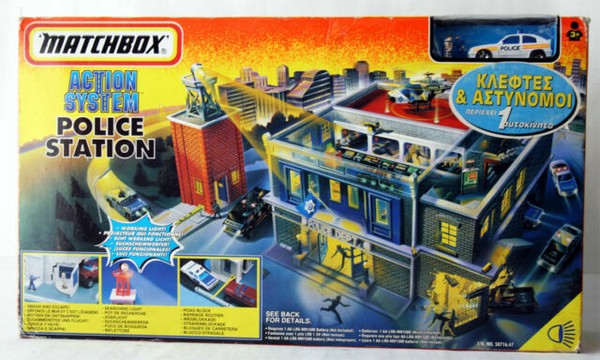 Matchbox # 50716 Cops & Robbers Police Station Set 1997 Cool Poster for ...