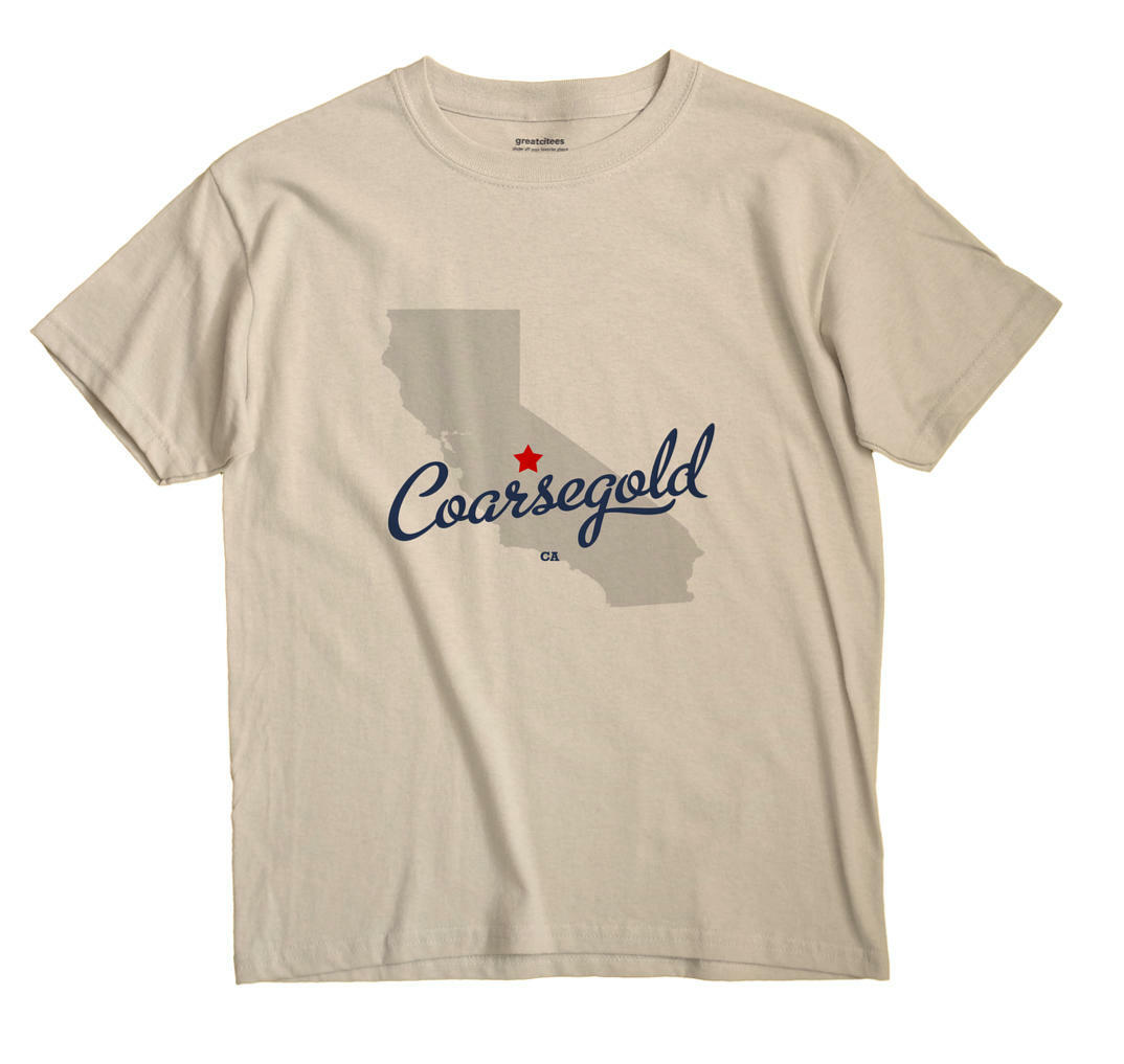 Coarsegold California CA T-Shirt MAP | eBay
