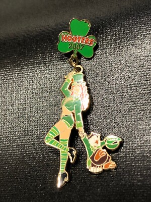 Hooters Hat / Lapel Pin Saint Patrick's Day | eBay