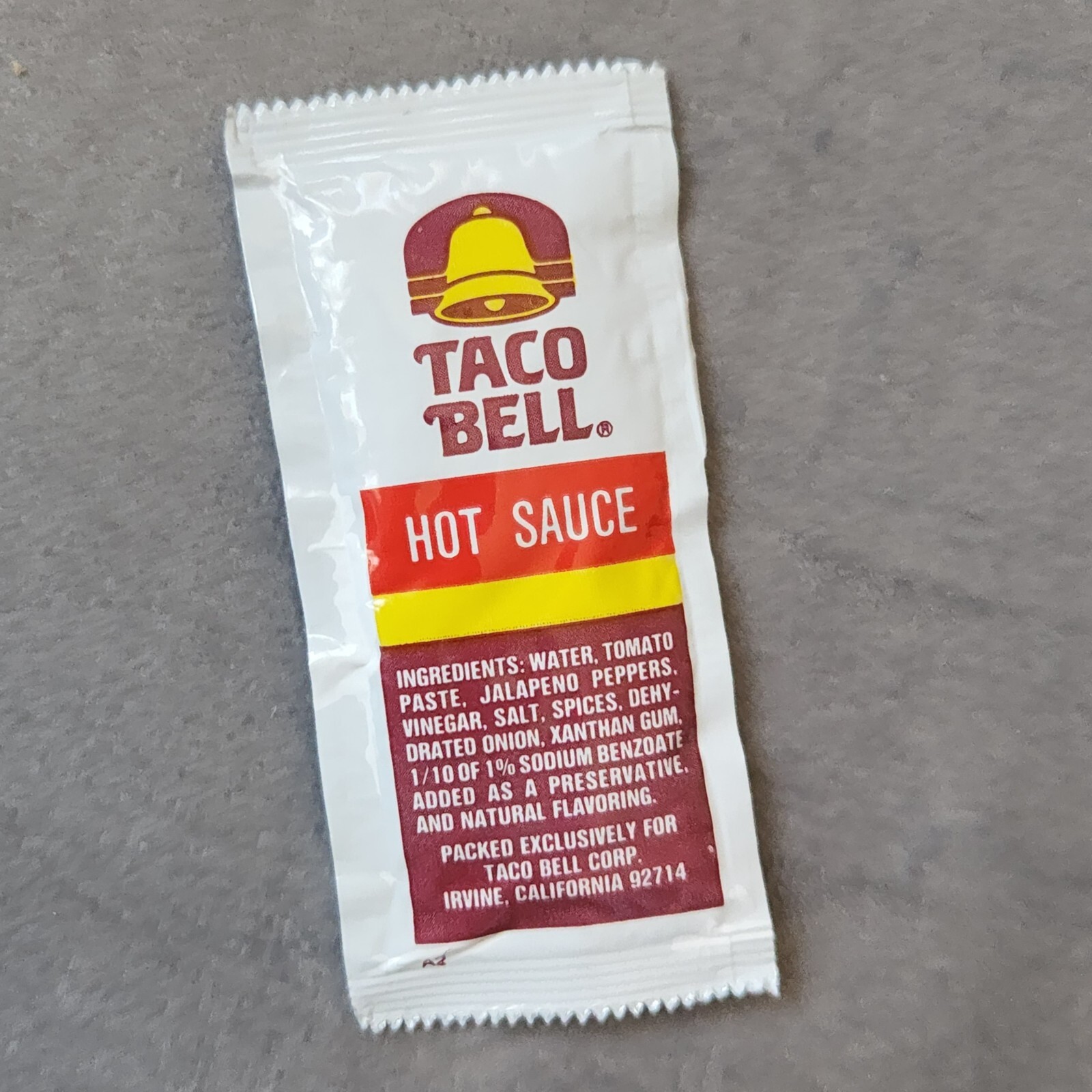 VINTAGE TACO BELL HOT SAUCE PACKET RETRO FAST FOOD QUIERO 1985-1992 | eBay
