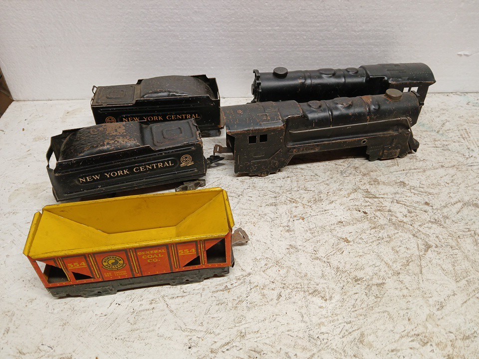 Lot Of 2 - Marx LOCOMOTIVE New York Central Parts Shells Only Train ...