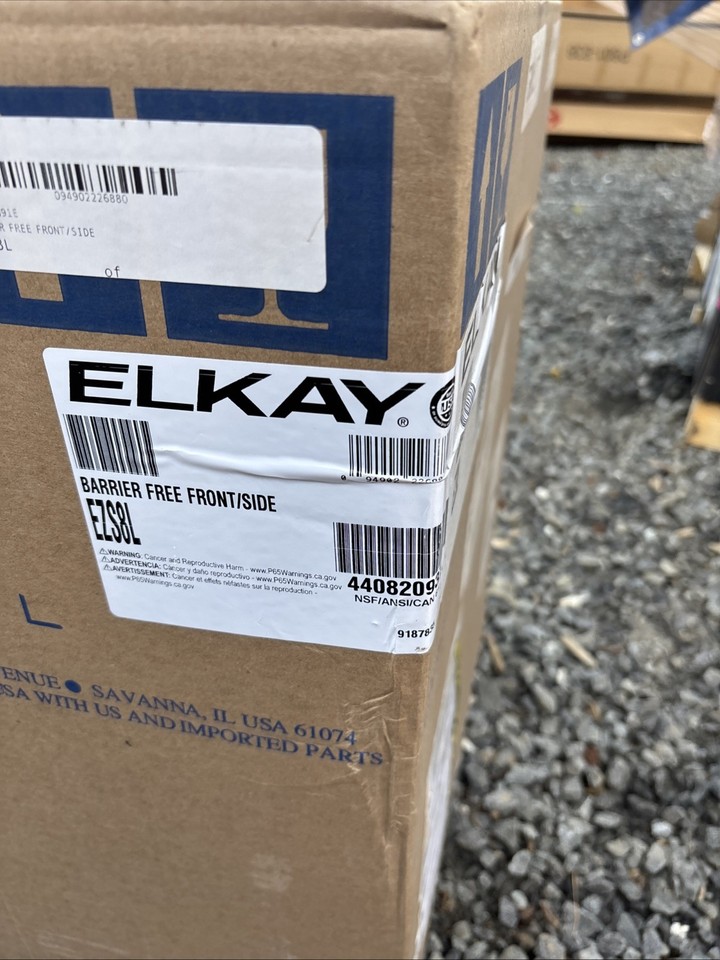 Elkay EZS8L Cooler, Push Bar-Activated, Light Gray Granite | eBay