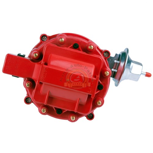 Pontiac 301 326 389 400 421 428 455 V8 HEI One Wire Distributor Red Cap ...