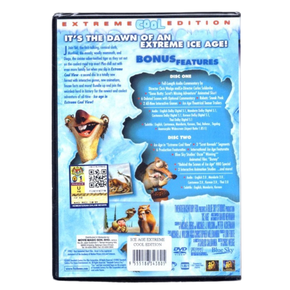 ICE AGE (EXTREME COOL EDITION) DVD ORIGINAL with English Subtitle | eBay