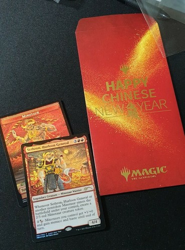 MTG - FOIL Sethron, Hurloon General+Token - Lunar New Year Promo - Inc ...