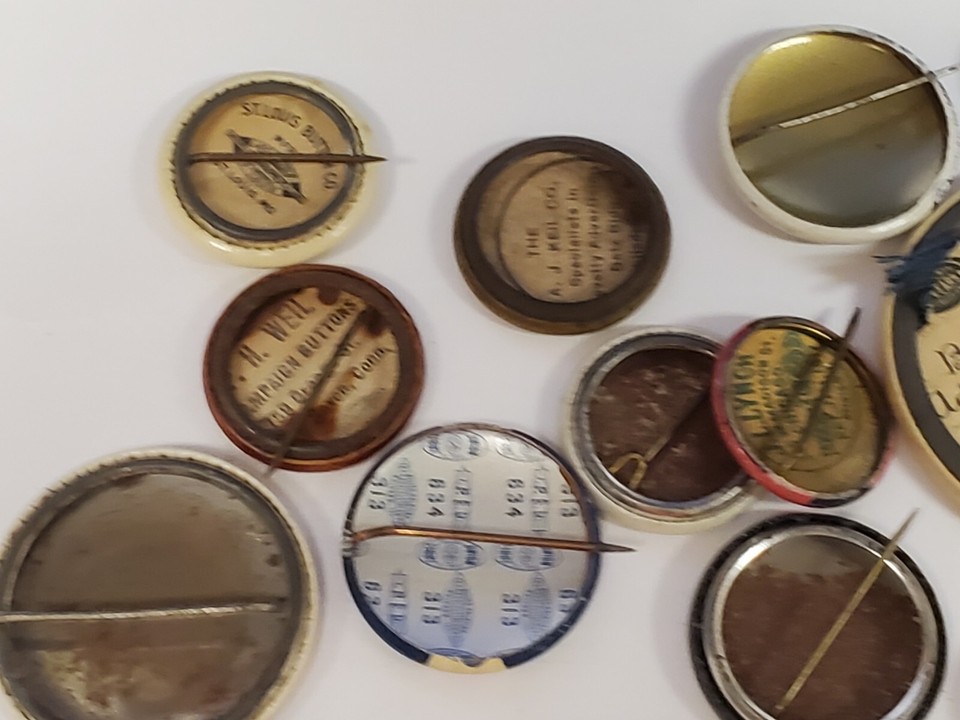 Lot of 22 Antiques & Vintage Campaign Political Buttons Pins ...