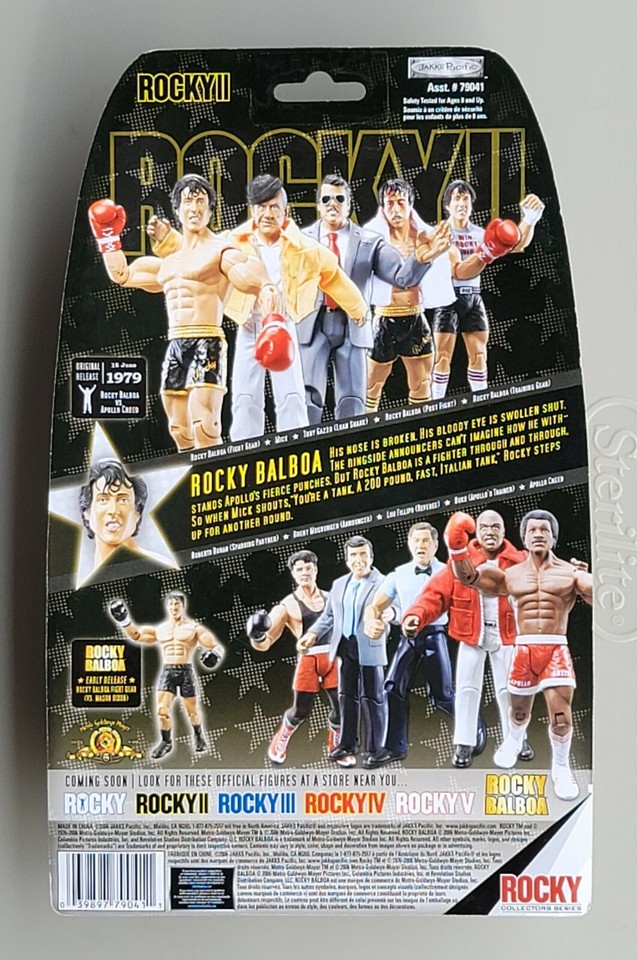 wwe wwf ljn classic superstars rocky II limited edition rocky balboa ...