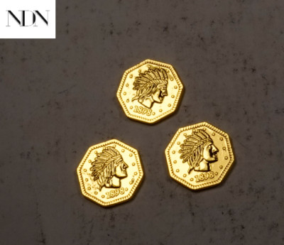 (3) 1898 California Gold Token Coin Set/Lot - Octagon - One #GC499 | eBay