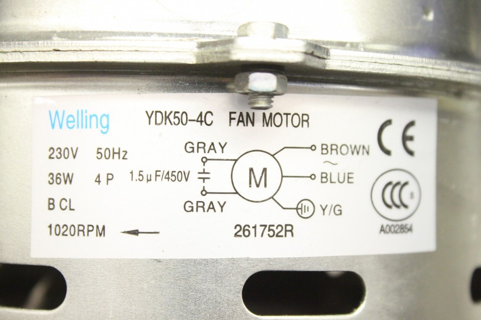 WELLING YDK31-4C 230V 36W 4P 1020rpm Motor Lüftermotor YDK50-4C | eBay