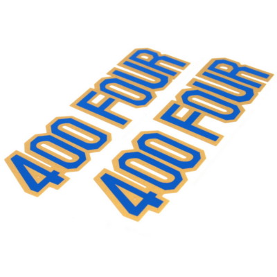 Honda CB 400 Four Aufkleber Dekor Seitendeckel Blau / Gold Side Cover ...