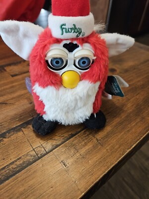 Christmas Santa Furby Red & White Fur Blue Eyes 1998-99 Limited model ...